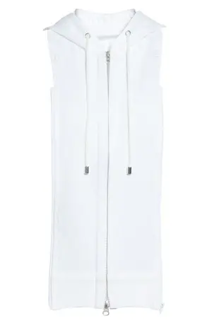 Veronica Beard French Terry Hoodie Dickey - White