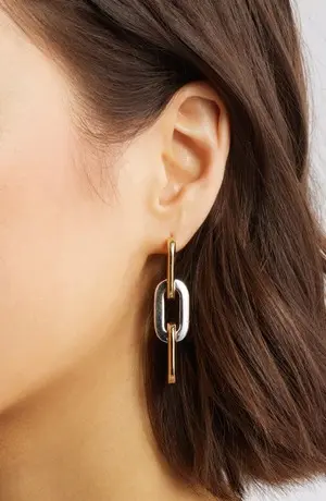 Jenny Bird Toni Drop Earrings - Two-tone