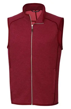 Cutter & Buck Mainsail Vest - Cardinal Red Heather