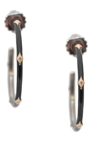 Armenta ARMENTA Hoop Earrings Black
