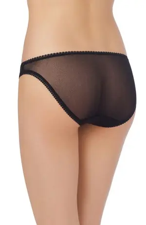 ON GOSSAMER Mesh Bikini - Black