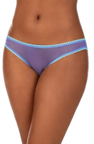 ON GOSSAMER Mesh Bikini Blue Iris