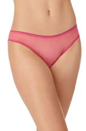 ON GOSSAMER Mesh Bikini Calypso Coral