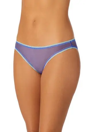 ON GOSSAMER Mesh Bikini Dark Royal Blues
