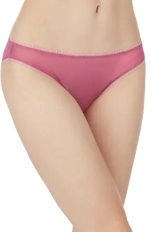 ON GOSSAMER Mesh Bikini Sherbet