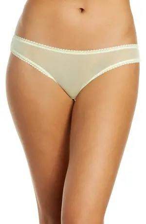 ON GOSSAMER Mesh Bikini Twist Of Lime