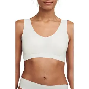 Chantelle Soft Stretch Padded V-neck Bralette - Ivory