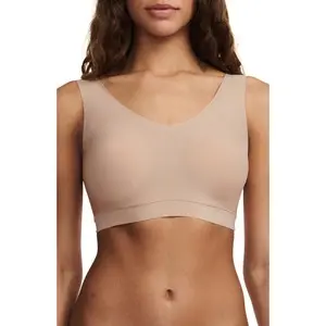 Chantelle Soft Stretch Padded V-neck Bralette - Nude Blush