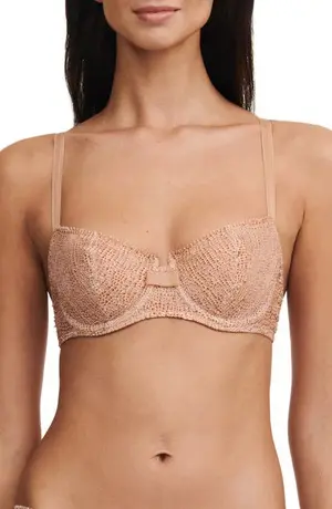 Chantelle Chantelle Day To Night Underwire Demi Bra Python Lace-ca