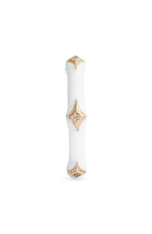 Armenta New World 14k Gold & Enamel Band Ring - White Enamel