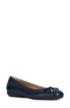 Geox Annytah Cap Toe Flat Navy
