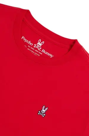 Psycho Bunny Classic Crewneck T-shirt - Brilliant Red