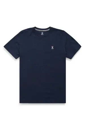 Psycho Bunny Classic Crewneck T-shirt Heather Navy