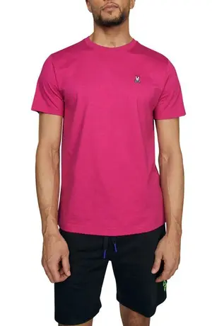 Psycho Bunny Classic Crewneck T-shirt Magenta Storm