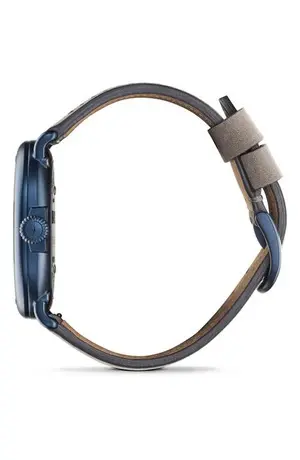Shinola The Runwell Leather Strap Watch - Cool Gray