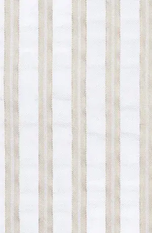 MATOUK Matteo Stripe Robe - Natural