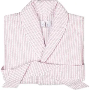 MATOUK Matteo Stripe Robe - Pink