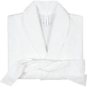 MATOUK Matteo Stripe Robe - White