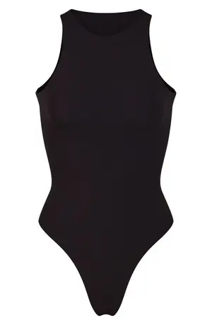 SKIMS Plus Size   Fits Everybody High Neck Bodysuit Onyx