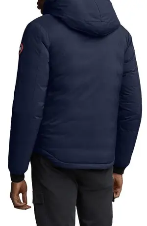 Canada Goose Lodge Packable Windproof 750 Fill Power Down Hooded Jacket - Atlantic Navy