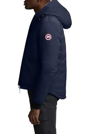 Canada Goose Lodge Packable Windproof 750 Fill Power Down Hooded Jacket - Atlantic Navy