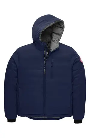 Canada Goose Lodge Packable Windproof 750 Fill Power Down Hooded Jacket - Atlantic Navy