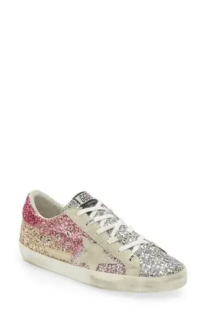 Golden Goose Deluxe Brand Pink Glitter