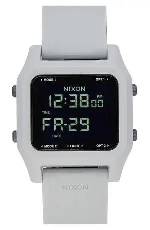 Nixon Nixon Staple Digital Strap Watch Light Gray