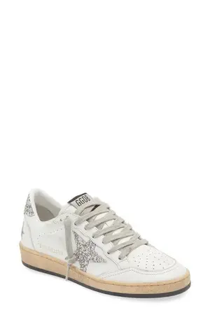 GOLDEN GOOSE Ball Star Sneaker - White/ Silver