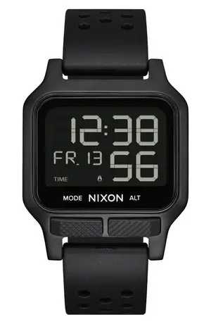 Nixon Heat Digital Strap Watch - Black