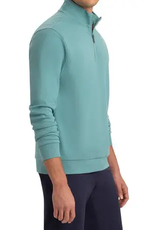 Bugatchi Cotton-blend Quarter-zip Pullover