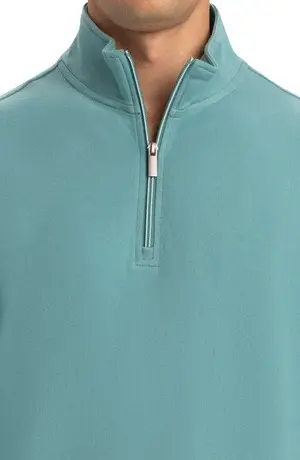 Bugatchi Cotton-blend Quarter-zip Pullover