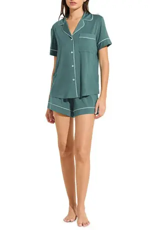 Eberjey Gisele Relaxed Short Pajamas Agaveivory