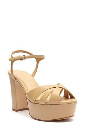 Schutz Keefa Platform Sandal - Light Nude