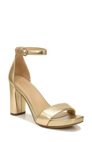 Naturalizer Joy Ankle Strap Sandal - Dark Gold