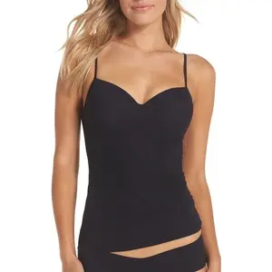 Hanro Allure Built-in Bra Camisole - Black