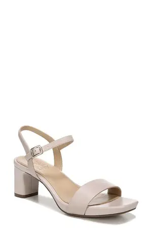 Naturalizer Ivy Quarter Strap Sandal - Soft Marble Leather