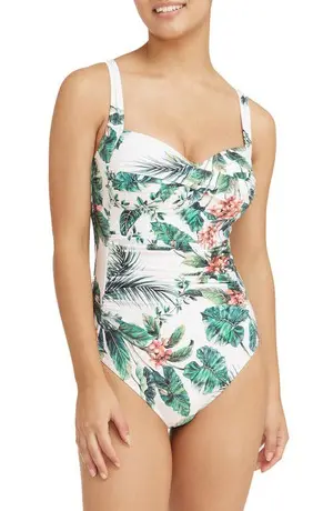 SEA LEVEL Sea Level Cross Front Multifit One-Piece Swimsuit White