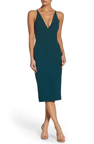 Women's Deep V-Neck Cocktail Dresses