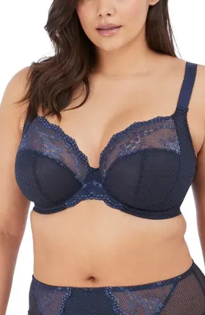 Elomi Elomi Charley Full Figure Plunge Bra Navy
