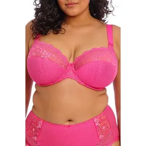 Elomi Charley Full Figure Underwire Convertible Plunge Bra - Pink