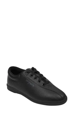 Easy Spirit Ap1 Sneaker - Black Leather
