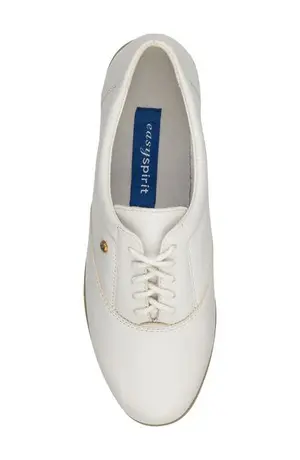 Easy Spirit Motion Leather Sneakers - White Leather