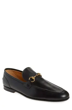 Gucci Jordaan Horsebit Loafer Black Leather