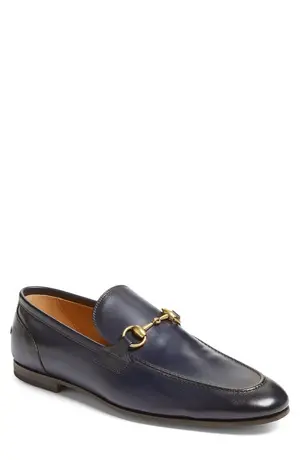 Gucci Jordaan Horsebit Loafer Blue Leather