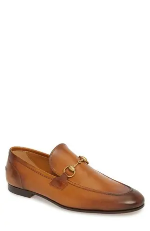 Gucci Jordaan Horsebit Loafer Brown