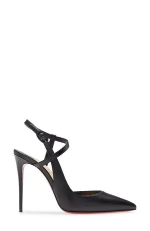 CHRISTIAN LOUBOUTIN Jenlove Ankle Strap Pumps - Bk01 Black