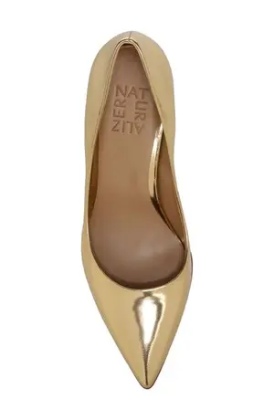 Naturalizer Anna Pointed-toe Pump - Warm Gold Leather