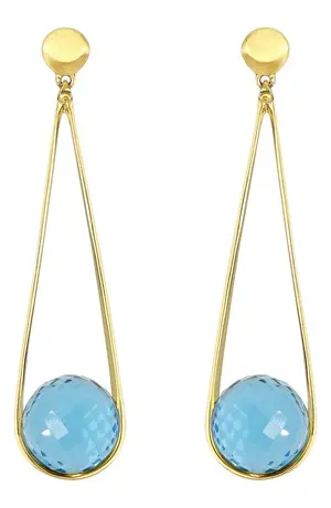 DEAN DAVIDSON Ipanema Drop Earrings Blue Topaz/gold