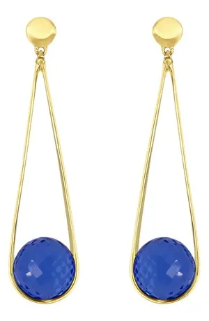 DEAN DAVIDSON Ipanema Drop Earrings Tanzanite/ Gold